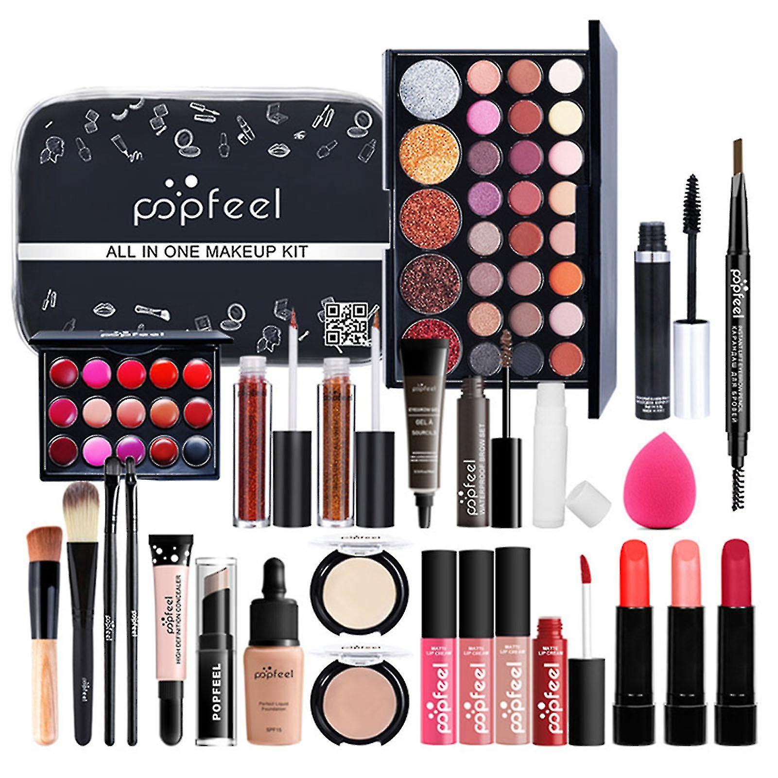 Kit de maquillaje completo para mujer Juego de maquillaje portátil todo ...