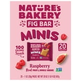 Nature’s Bakery Raspberry Fig Bar Minis, 1 oz, 20 Count - Walmart.com
