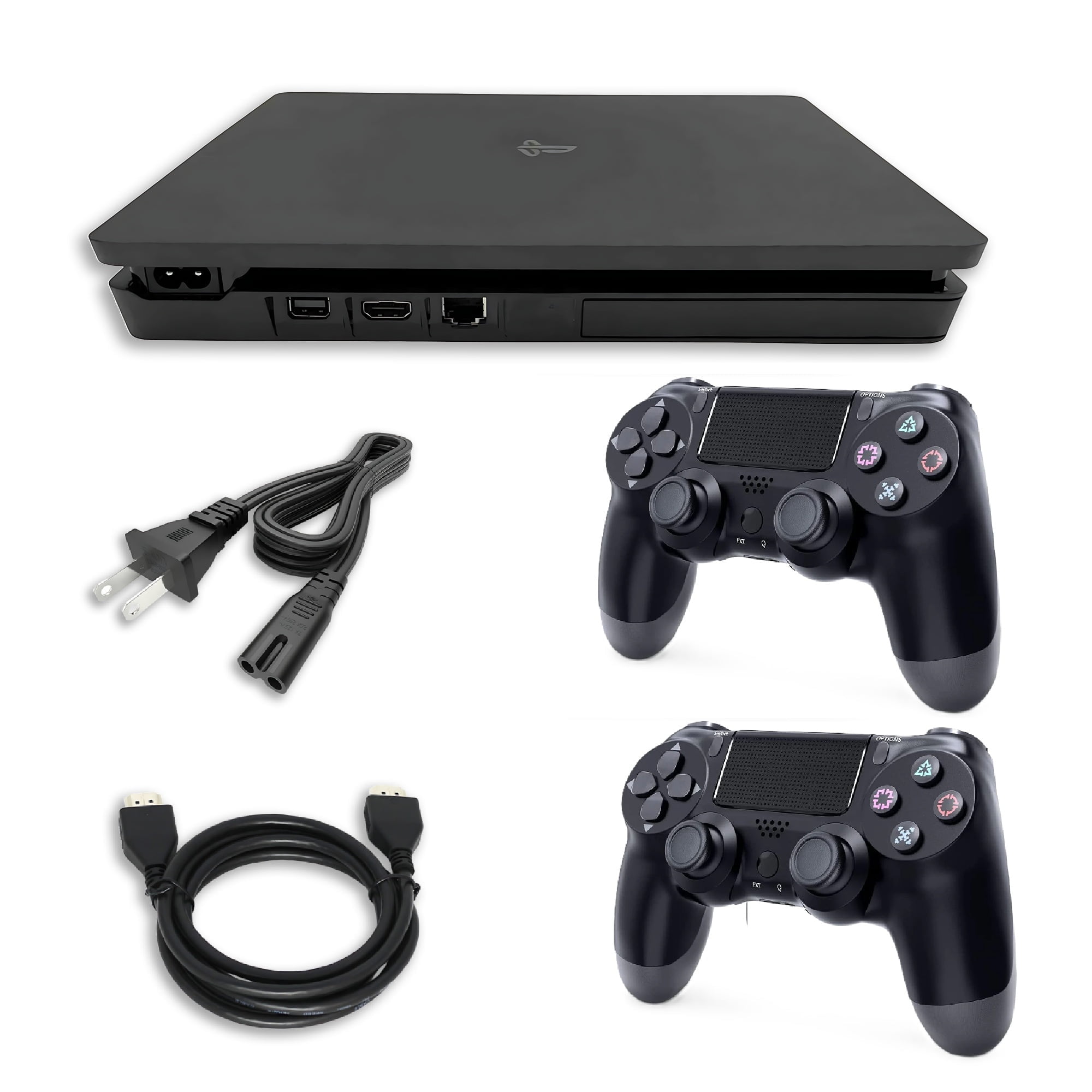 Restored Sony Playstation 4 PS4 Console Slim 1TB with 2 Retrofam ...