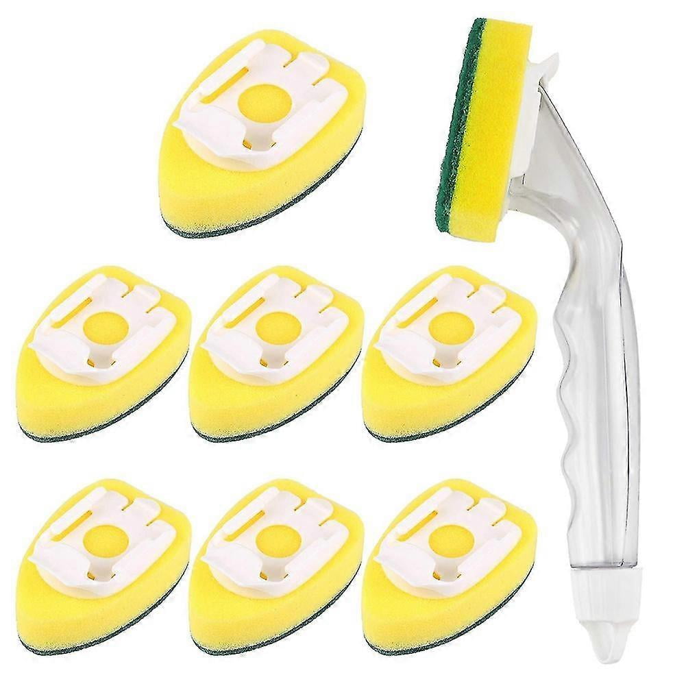 Heavy-duty Dish-washing Stick Sponge, Dish-washing Sponge With Handle ...