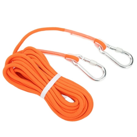 TOPINCN Climbing Rope Static 8mm Diameter Orange Safety Rope For ...