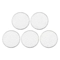 5pcs Round Disposable Wire Net Grill Racks Iron Roast Grate Cooking ...