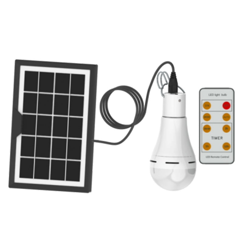 LED Solar Bulb Garden Lamp Solar Remote Control Lamp Solar Spotlights ...
