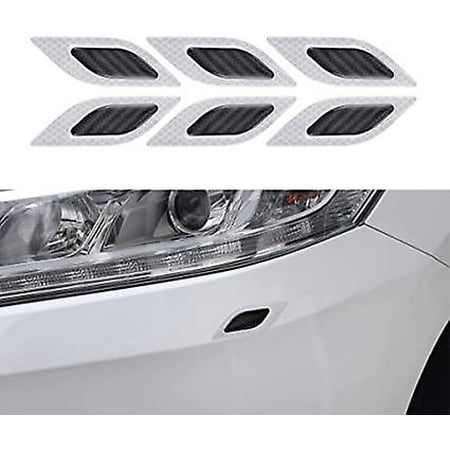 Reflective Car Bumper Decals - Set Of 6x Cars Reflecting Stickers With ...