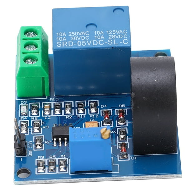 Eujgoov 5V AC Overcurrent Protection Relay Module, PCB Small Current Detection Module Switch ...