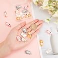 1 Box 20Pcs 5 Colors Resin Pendants with Platinum Iron Finding Cat ...