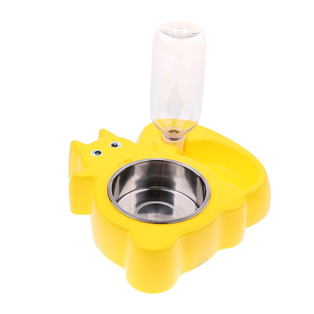 Puppy Cat Dish Feeder de agua automático Ardilla Yelllow Gloria PET DOY ...