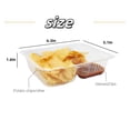Plastic Nacho Trays,6.3x5.1x1.6In Disposable Food Serving Container, 2 ...