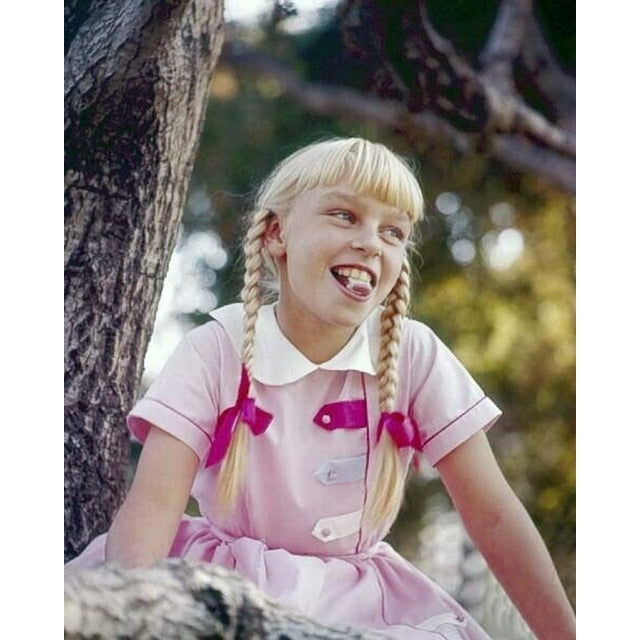 Patty McCormack sticks out her tongue rare color image The Bad Seed ...