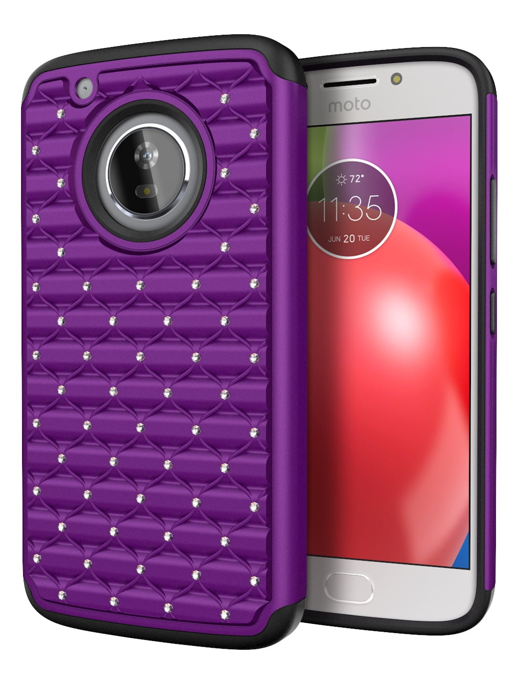 Moto E4 Case, Cimo [Shockproof] Heavy Duty Shock Absorbing Hybrid ...