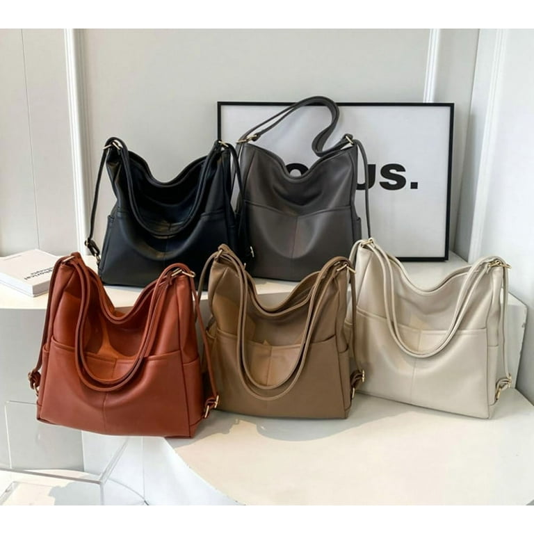 JLMMEN Shoulder Bag for Women Vintage Vegan Leather Hobo Bag JLMMEN Shoulder Bag for Women Vintage Vegan Leather Hobo Bag