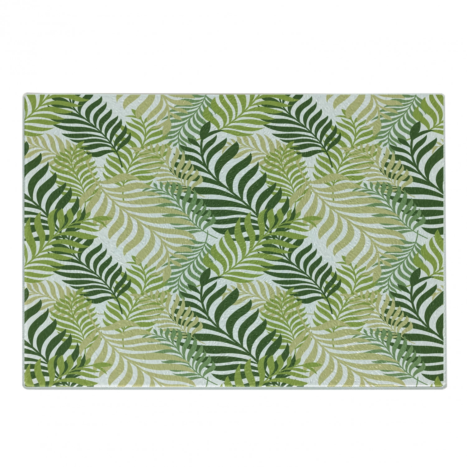 Leaf Cutting Board, Tropic Exotic Palm Tree Leaves Natural Botanical ...