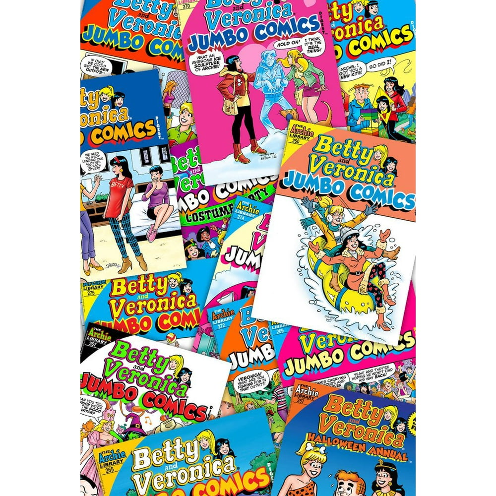Archie Comics Digest Value Bundle Betty & Veronica 4-Pack - Walmart.com ...