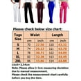 Womens Pants High Waist Flare Bell Bottoms Casual Slacks Leggings ...