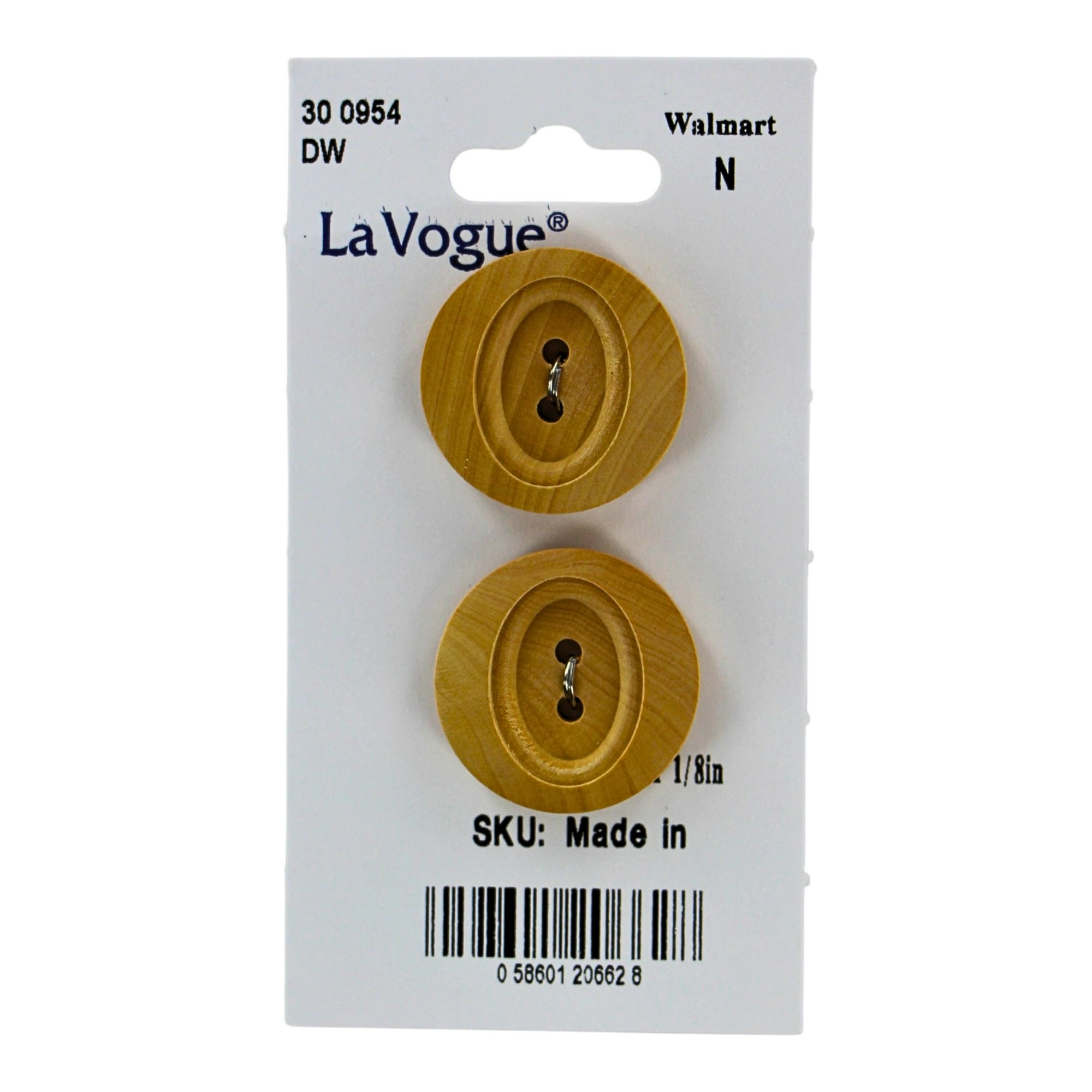 Click here for La Vogue Buttons  Natural Material - 2 Pieces  28m... prices
