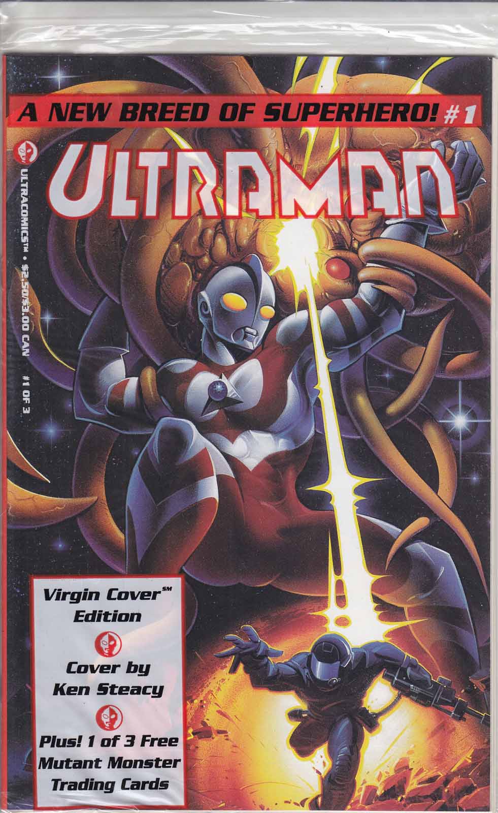 Ultraman (Ultracomics) #1A (with card) VF ; Ultracomics Comic Book ...
