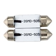 12X C5W 3 LED SMD 5050 36mm Xenon White Bulb Plate Festoons Dome ...