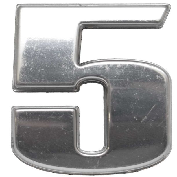 Sea Ray Boat Raised Number 5 Decal 34461-5 | Chromax 1 1/4 x 1 3/8 ...