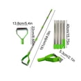 Stand-Up Weed Puller Tool Set with Stainless Steel Pole & Gloves, Heavy ...
