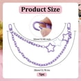 1 pc 3Pcs Acrylic Cable Chain Double Layer Bag Decorative Chains with ...