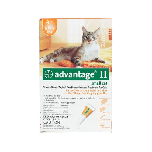 Advantage Flea Control for Cats 1-9 lbs 4 Month Supply - Walmart.com