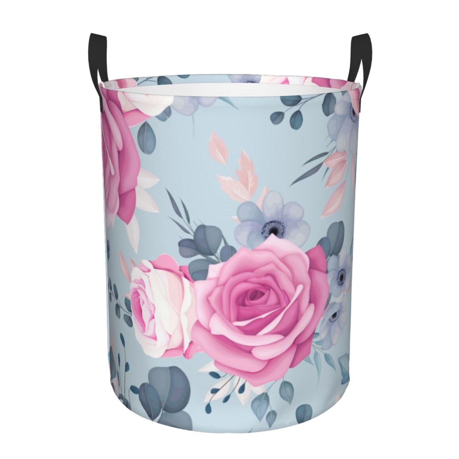 ZNDUO Round Laundry Basket, Waterproof Collapsible Laundry Baskets with ...