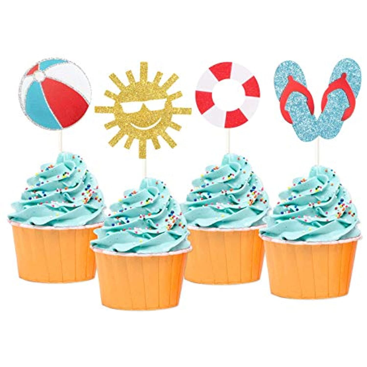 Pool Party Cake Toppers