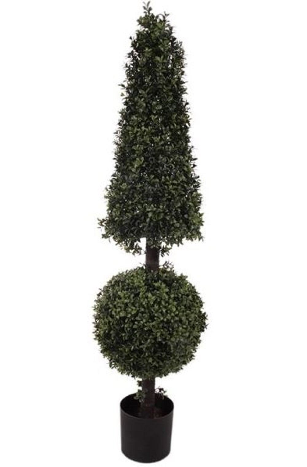 Regency 52" Artificial Deluxe Boxwood Ball Cone Topiary - Walmart.com