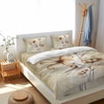 4 Piece Duvet Cover Set Full, Gradient Blossom Floral Artwork Soft ...