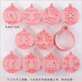 10Pcs Holiday Cookie Molds Safe Durable PP Materials Cookie Baking ...