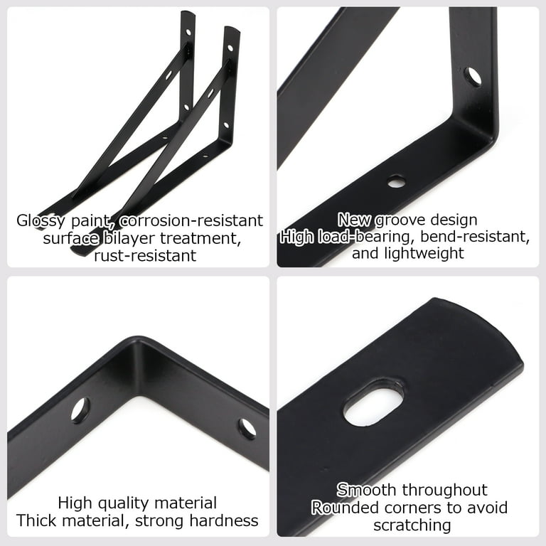 90 Degree Angle Shelf Brackets 码仔）Heavy Duty Wide Corner Brace