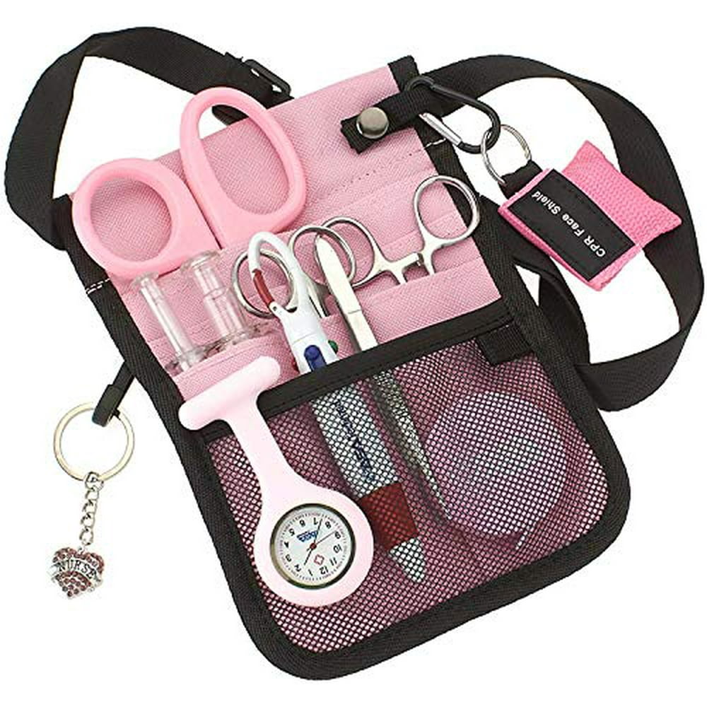 Nurses Pro Pack Pocket Organizer Pouch Hip Bag Medical Organizer Belt Utility Medical Gear Kit