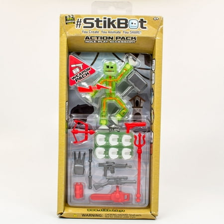 Stikbot Action Pack Series 2 - Weapon Accessories Set with clear color ...
