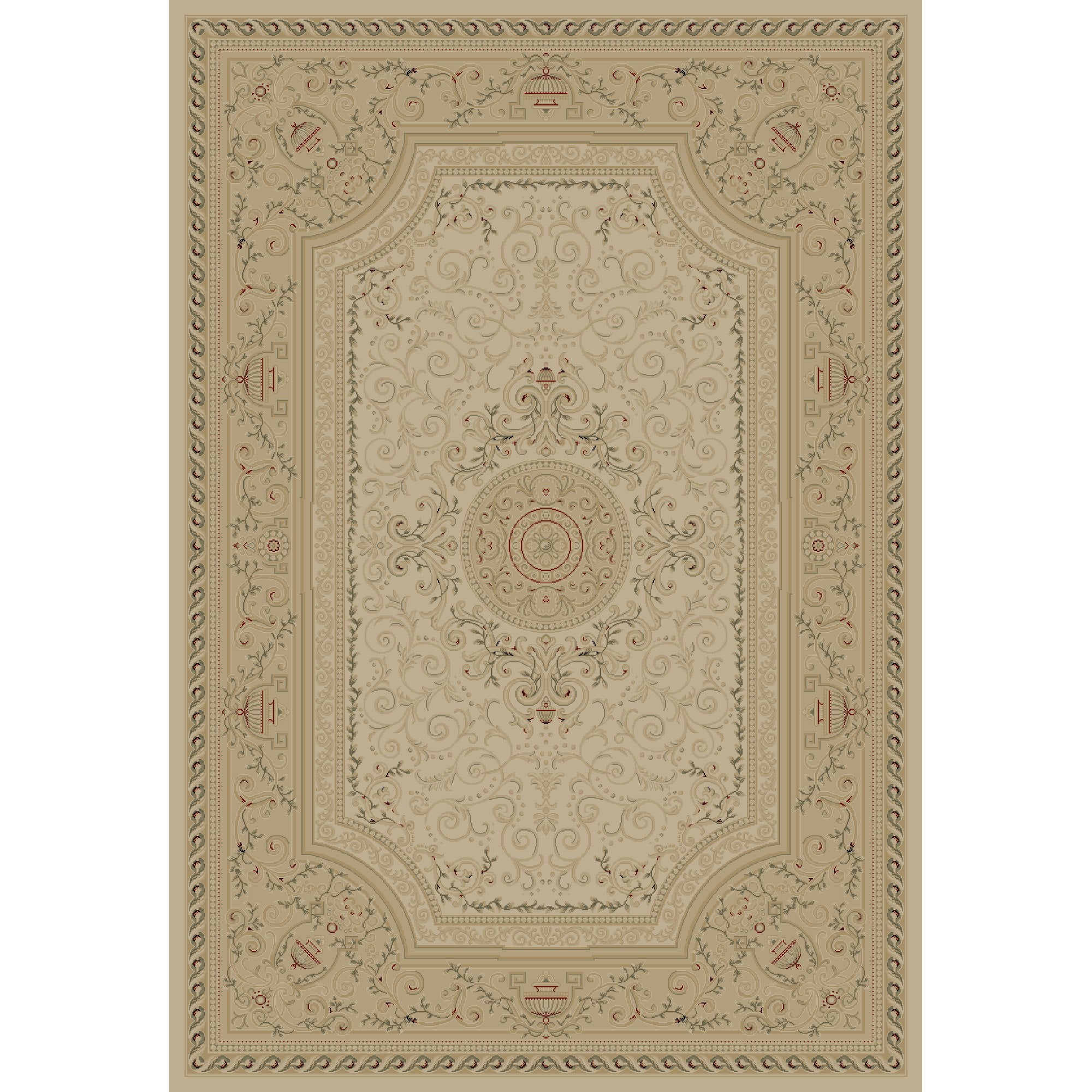 Concord Global Trading Imperial Collection Savonnerie Area Rug ...