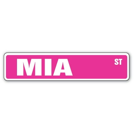 MIA Street Sign Childrens Name Room Sign | Indoor/Outdoor | 18" Wide ...