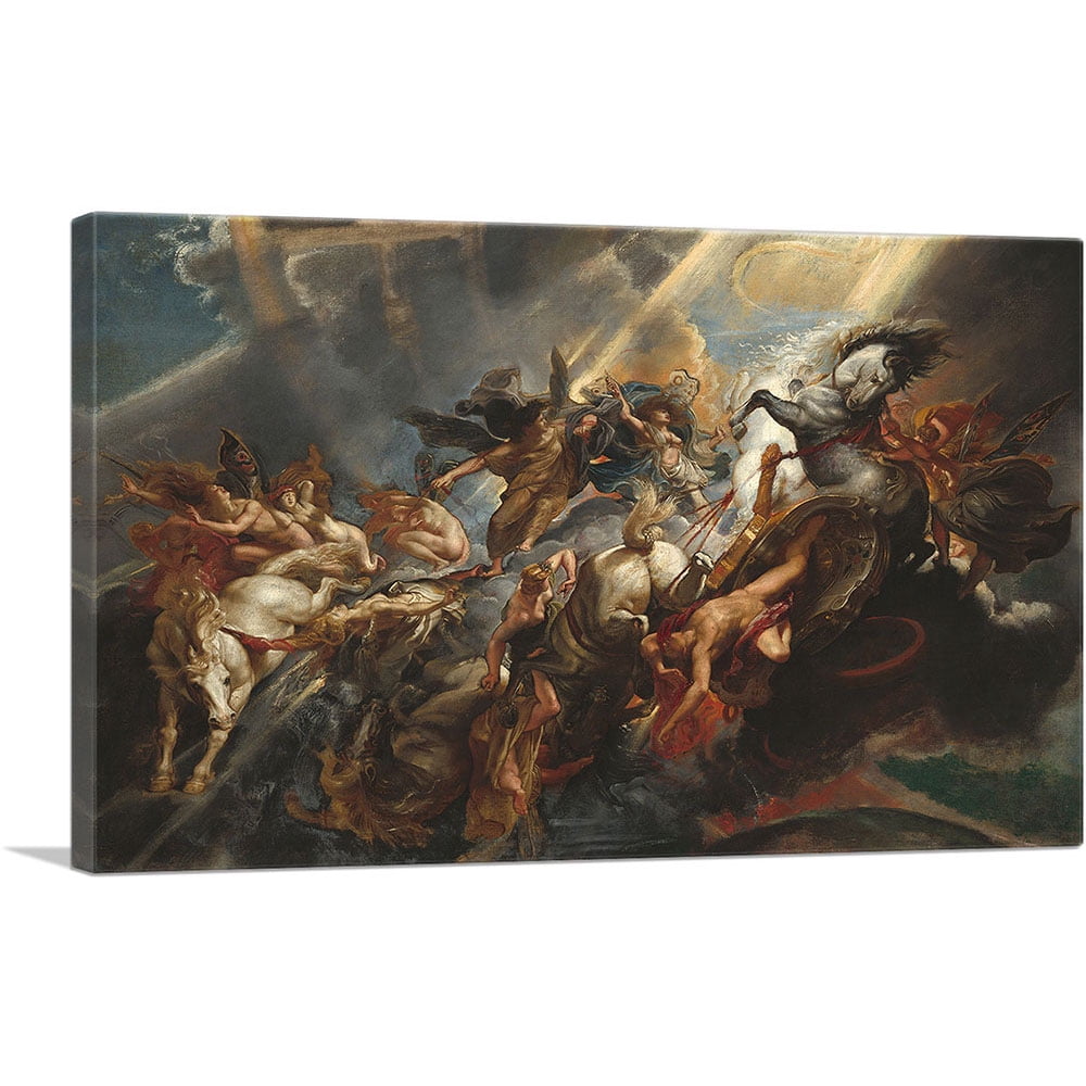 ARTCANVAS The Fall of Phaeton 1608 Canvas Art Print by Peter Paul ...