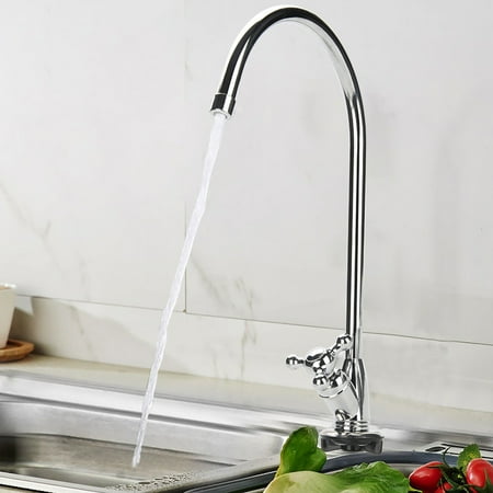 Cergrey 3/8'' Zinc Alloy Kitchen Faucet Tap Chrome Reverse Osmosis RO ...