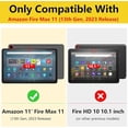 7-Color Backlit Detachable Keyboard Case with Pen Holder, for Fire Max ...