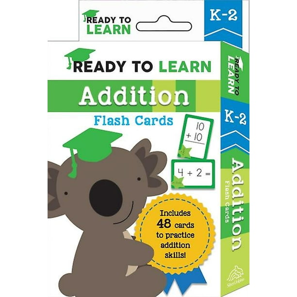 Ready to Learn K2 Addition Flash Cards Includes 48 Cards to Practice ...
