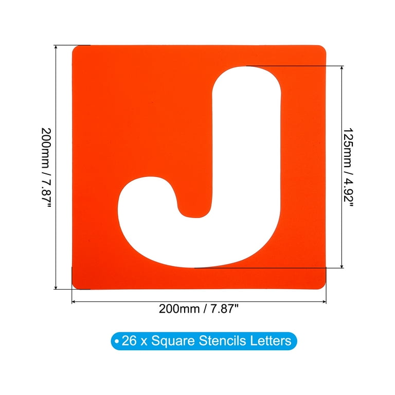 Red Alphabet Letter J Template