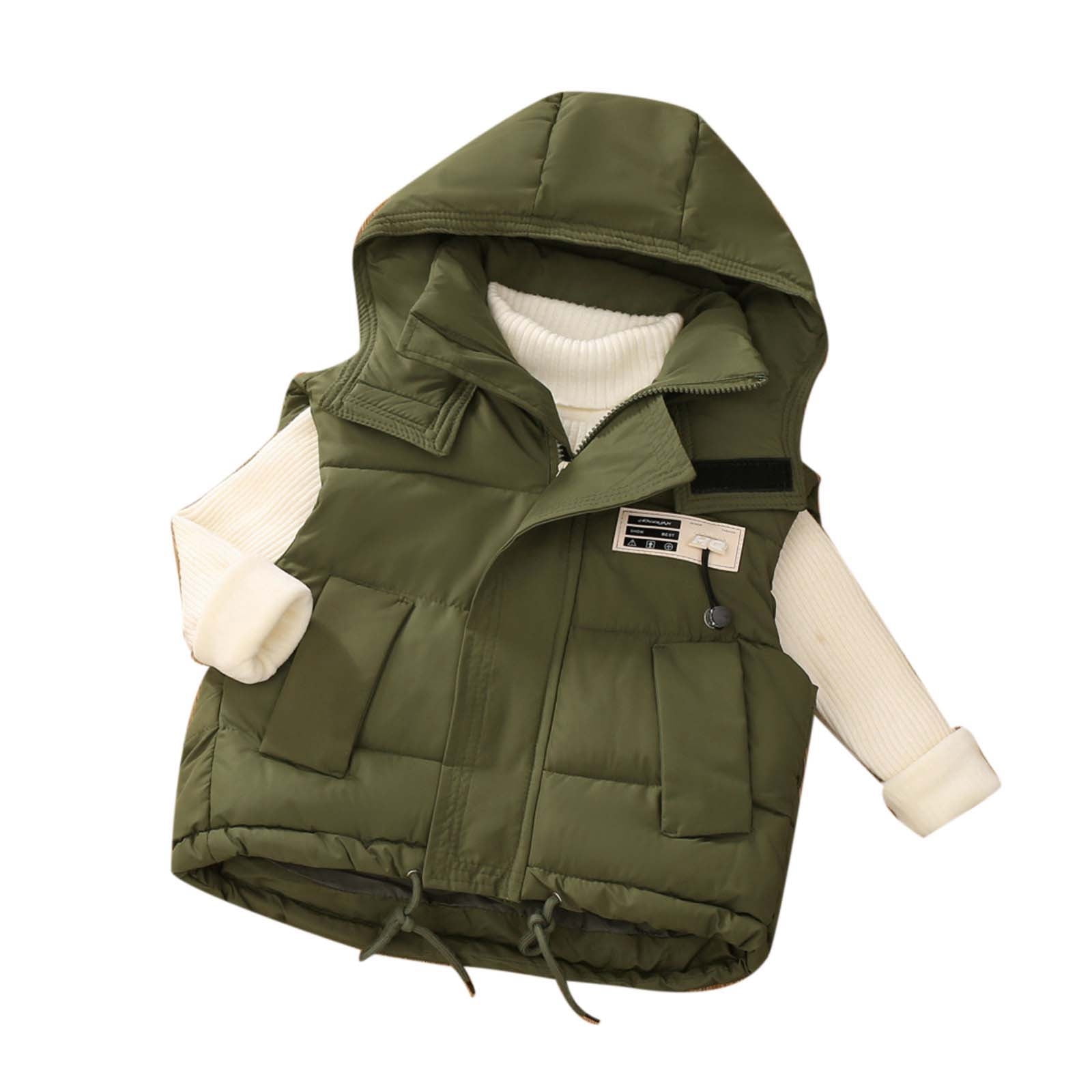 Click here for Chengzi Kids Puffer Vest Girls With Hood Sleeveles... prices
