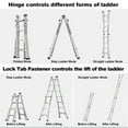 Extension Ladder Collapsible Ladder Step Ladders, Portable Folding ...