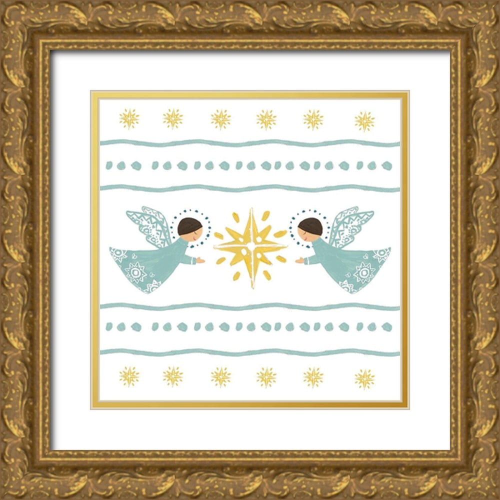 Loreth, Lanie 20x20 Gold Ornate Wood Framed with Double Matting Museum ...