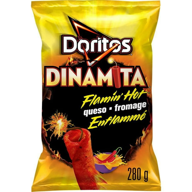 DORITOS DINAMITA® FLAMIN’ HOT® Queso Rolled Tortilla Chips - Walmart.ca