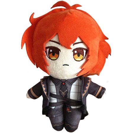 Plush Doll Diluc Plushie Anime Figure Soft Stuffed Gift for Kids ...
