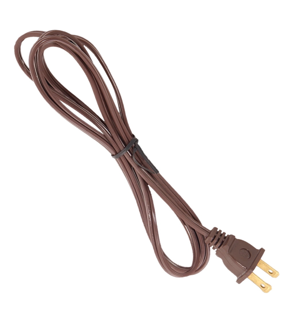 B&P Lamp® Brown Lamp Cord, 12 Foot Long SPT-1 Wire, UL Listed - Walmart.com