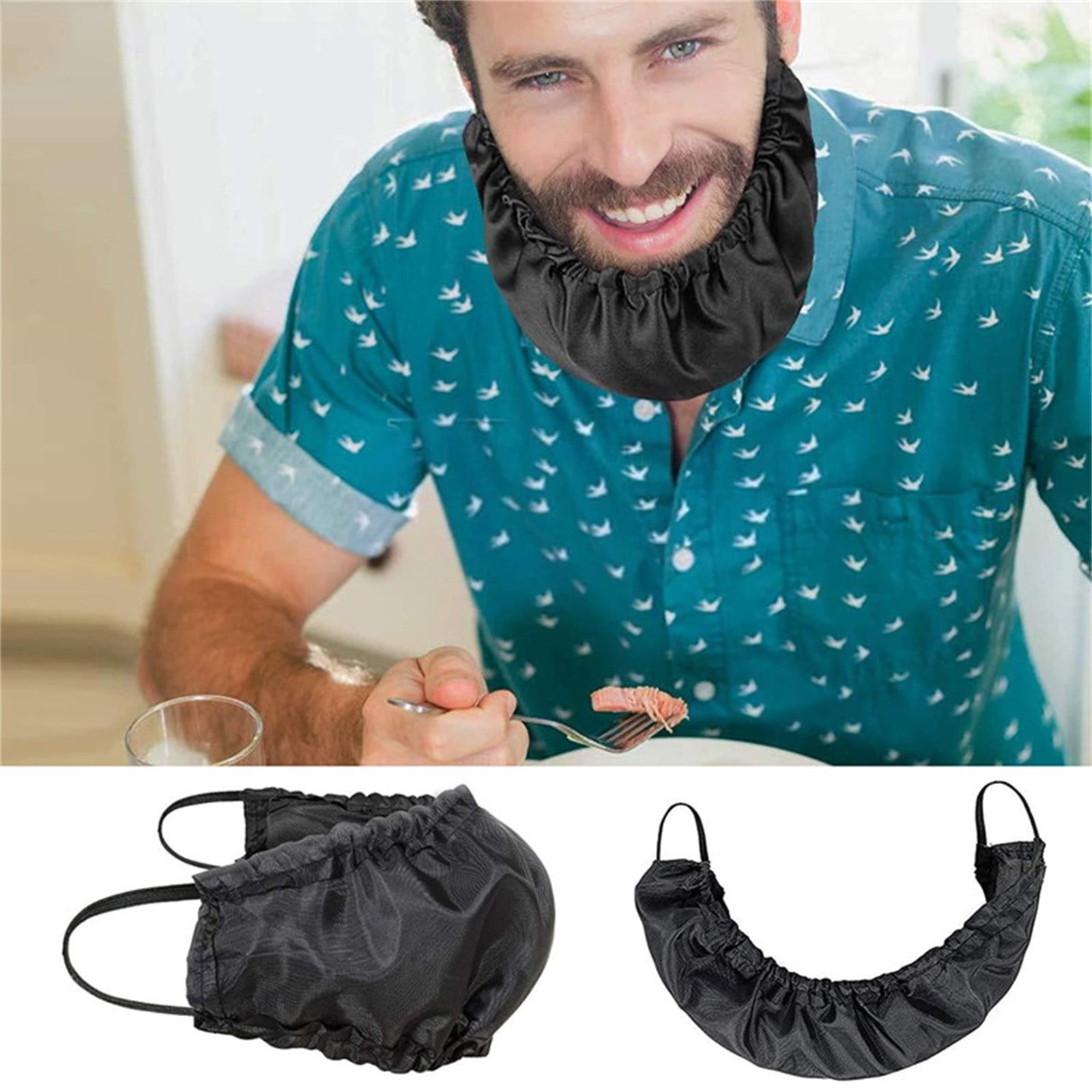 Umitay Beard Bandana, Men Black Beard Covers Soft Comfortable And Silky ...