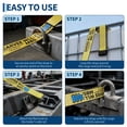 Heavy Duty Truck Tie Down Straps, 4" x 30' Winch Straps with Flat Hooks ...
