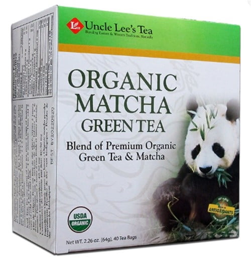 Uncle Lee's Tea - Organic Matcha Green Tea, 40 Tea Bags - Walmart.com