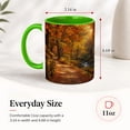 Autumn Forest Path Coffee Mug, Cozy Nature Mug, Fall Birthday ...